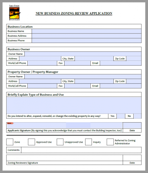 Building Permits & other permits – City of Three Rivers Michigan